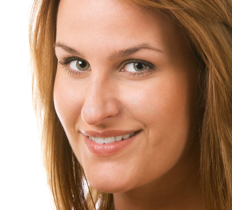 Young woman smiling. stock photo. Image of smiling, model - 17912310