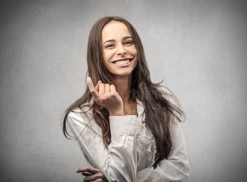 Young woman smiling stock photo. Image of vintage, color - 36998072