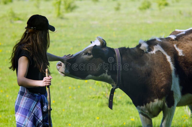 Woman Licking Cow Stock Photos - Free & Royalty-Free Stock Photos from ...