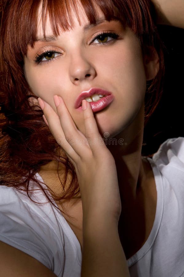 Young Woman Studio Portrait Stock Image - Image of human, adult: 12855959