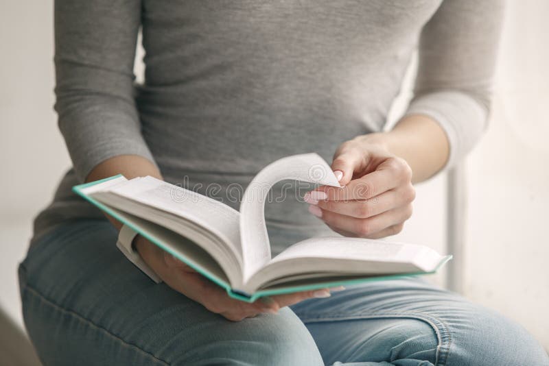 Young Woman Study at Home Alone Education Stock Photo - Image of girl ...