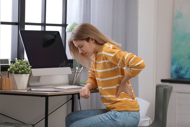 Young Woman Suffering from Back Pain Stock Image - Image of discomfort ... Young Woman Suffering from Back Pain Stock Image - Image of discomfort ...