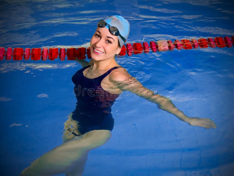 Young woman swimmer stock image. Image of person, athlete - 85940837