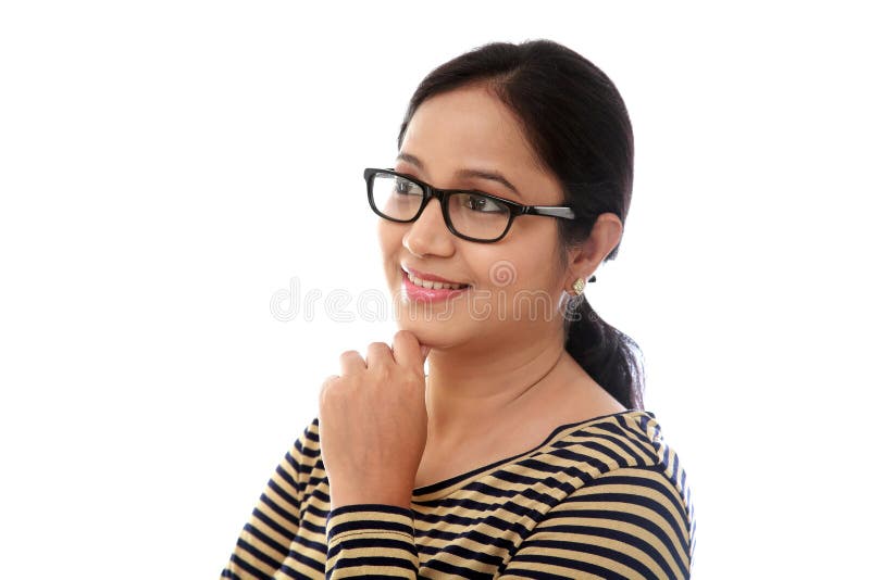 13,479 Thinking Hispanic Woman Isolated Background Stock Photos - Free ...
