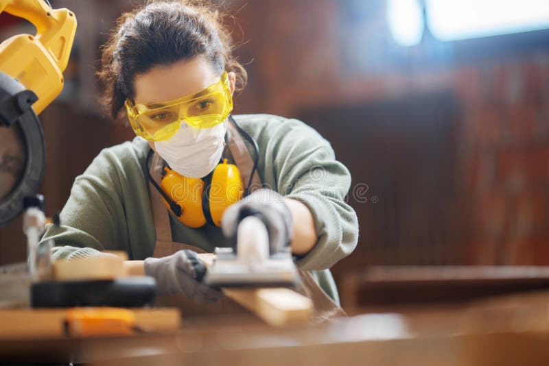 138 Girl Training Woodwork Stock Photos - Free & Royalty-Free Stock ...