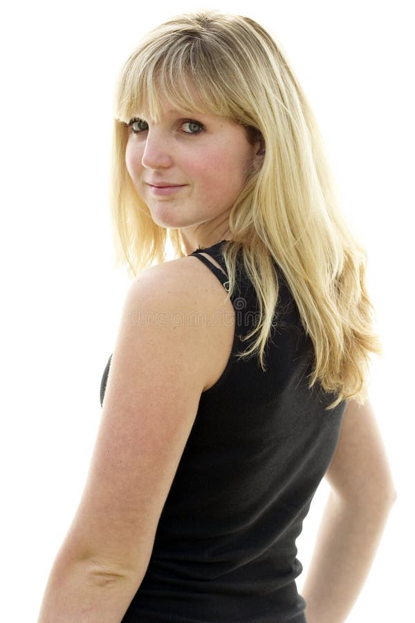 Young Woman Turning Picture. Image: 100599