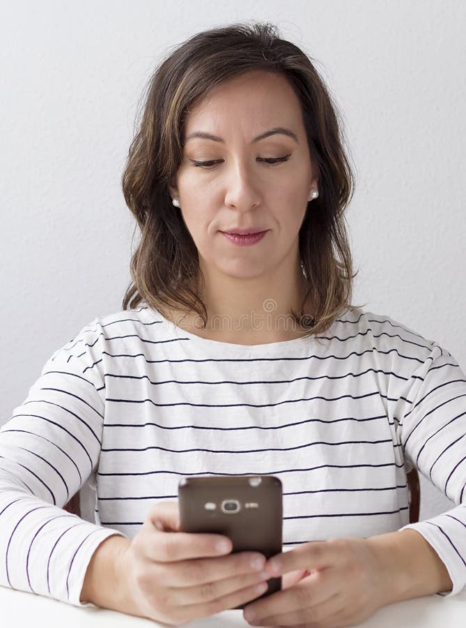 Young Woman Using the Mobile Phone Stock Photo - Image of girl ...