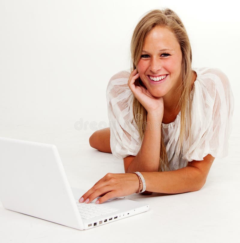 Computer Laptop, Law or Law Books and Gavel Stock Image - Image of ...