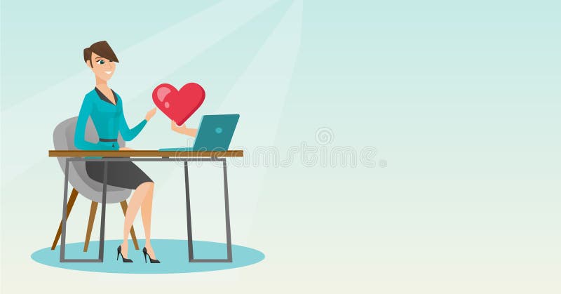 Young Woman Drawing Her Family House. Stock Vector - Illustration of ...