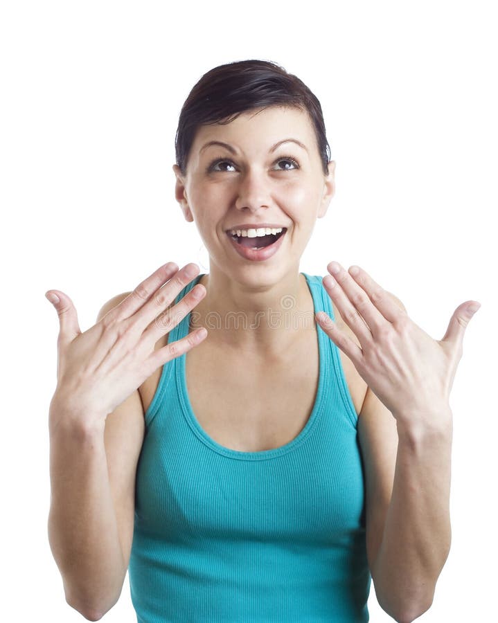 Joy and happiness stock image. Image of demureness, expression - 29961413