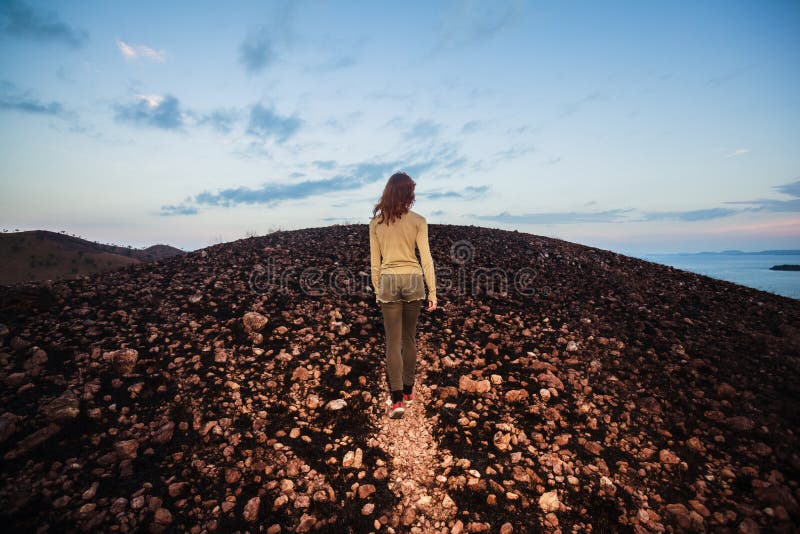 904 Woman Walking Up Hill Stock Photos - Free & Royalty-Free Stock ...