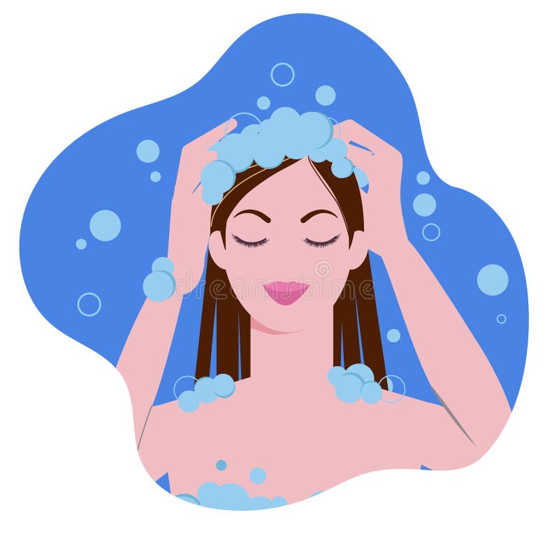 Washing Hair Cartoon Stock Illustrations 1 043 Washing Hair Cartoon
