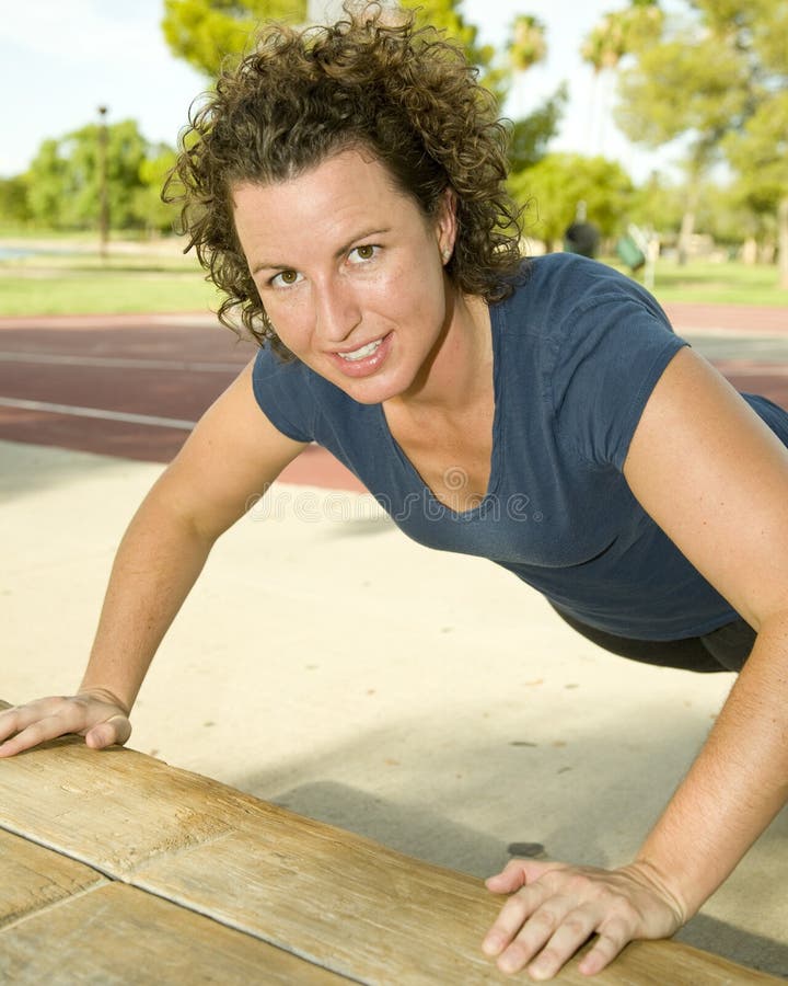 Young woman Working Out stock image. Image of activity - 6683483