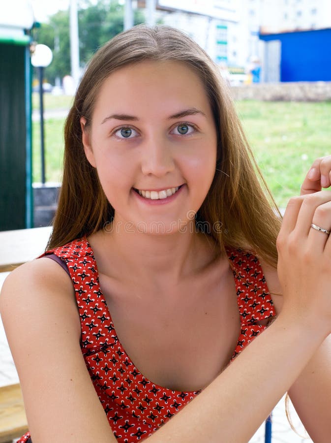 Young women in cafe stock photo. Image of beautiful, smiling - 9837306