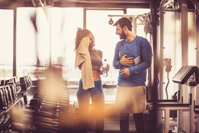 Planning next exercise. stock image. Image of adult - 120097189