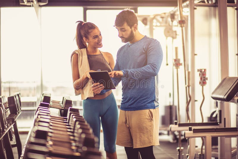 Planning and Talk about Exercise. Stock Image - Image of analyzing ...