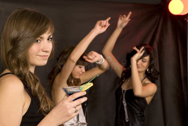 Young women on a party stock image. Image of group, casual - 16538675