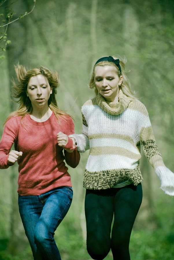 Women running stock image. Image of adults, females, smiling - 2487505