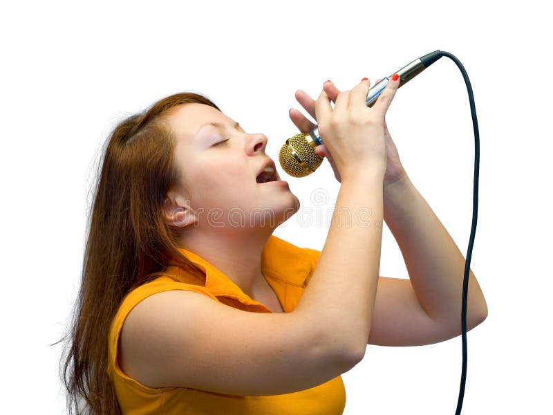 Young Beautiful Woman Hand on Neck Headshot Stock Image - Image of ...