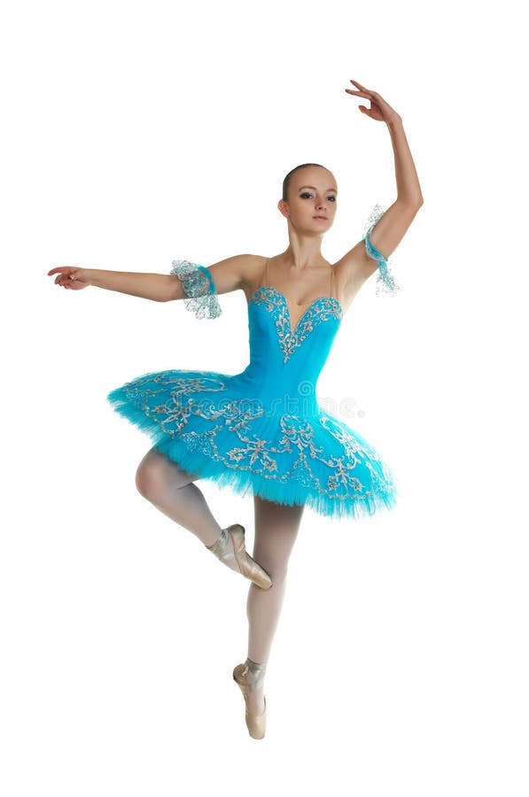 A Young Wonderful Ballerina is Dancing Gracefully Stock Image - Image ...