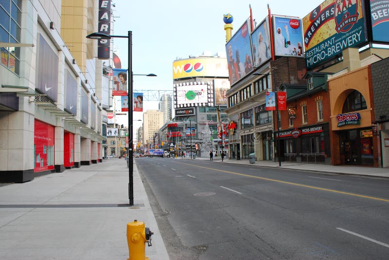 Younge Street Toronto Canada Editorial Stock Photo - Image of shopping ...