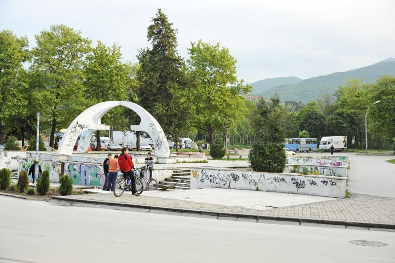 Youngsters skate in Edam editorial image. Image of skating - 64980795