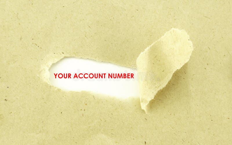 Your account number stock photo. Image of confidential - 77932658