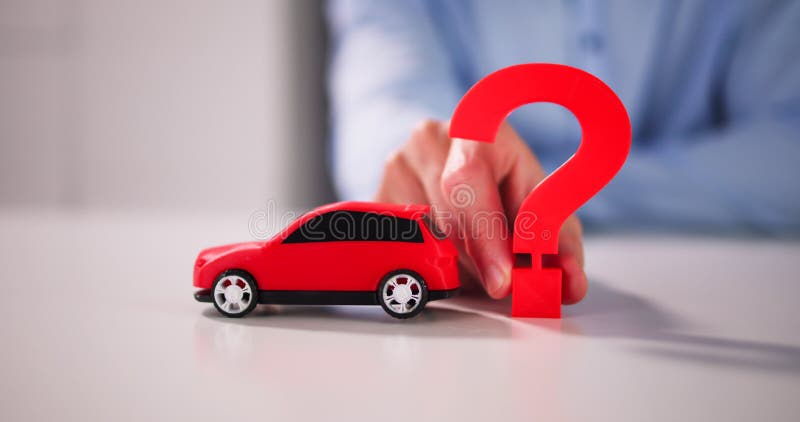Your Car Covered Insurance Question Mark Stock Image - Image of ...