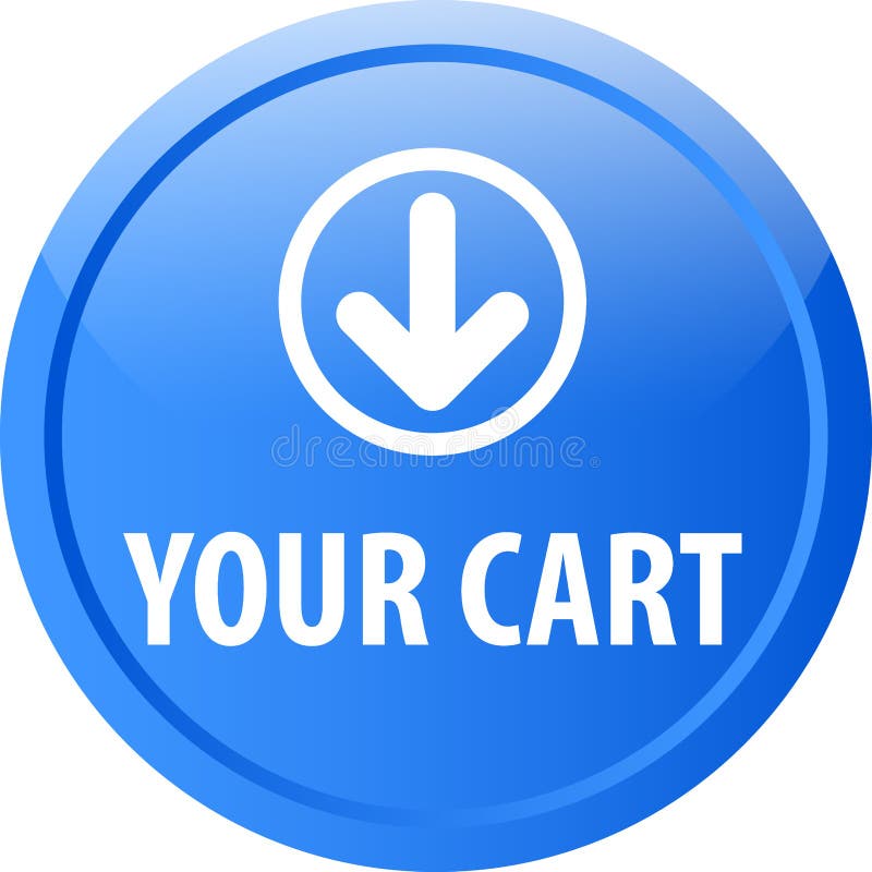 Your cart web button stock illustration. Illustration of cart - 119856603