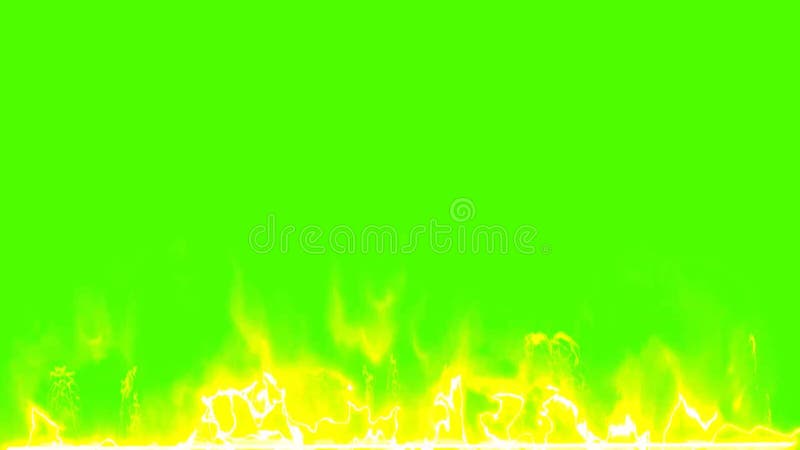 Fire Flame Burn Glowing on Green Screen Background Stock Footage ...