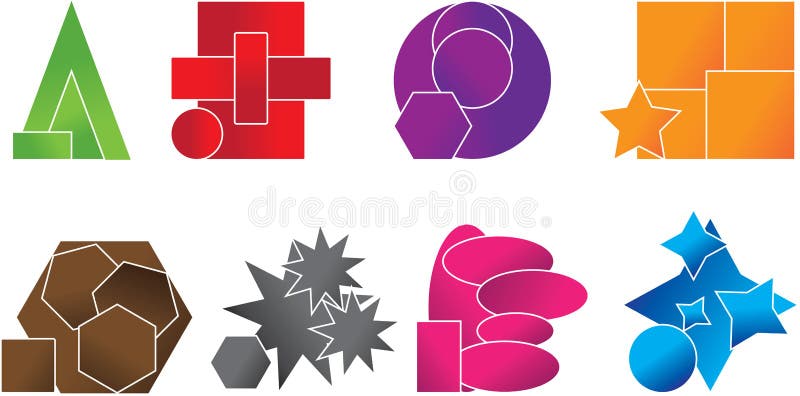 Your Custom Logo Made Basic Shapes Stock Illustrations – 2 Your Custom ...
