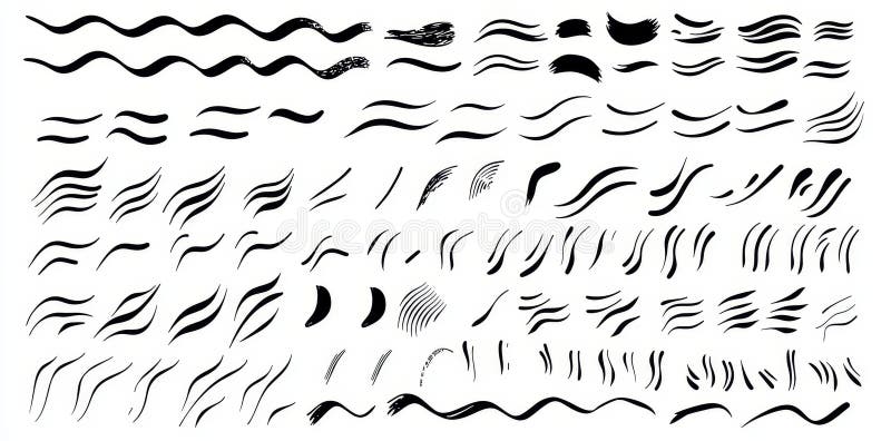 For Your Design, a Modern Set of Underlines, Highlighter Markers ...