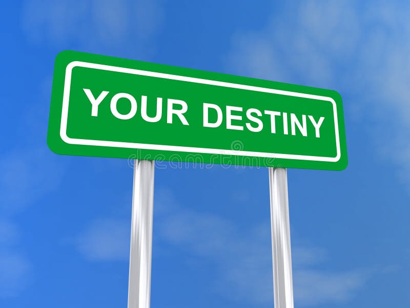 Destiny sign stock photo. Image of street, pole, preordained - 331814