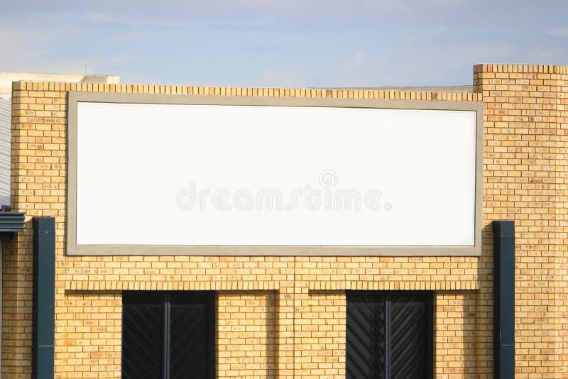 Blank Building Sign