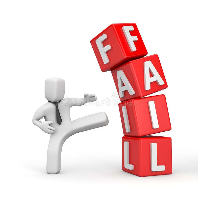 Your fail stock illustration. Illustration of mistake - 65487566