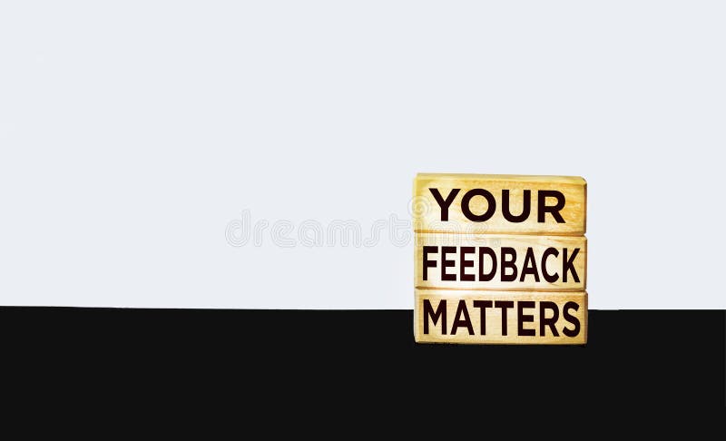 YOUR FEEDBACK MATTERS - Wooden Blocks Words with Letters, Your Feedback ...