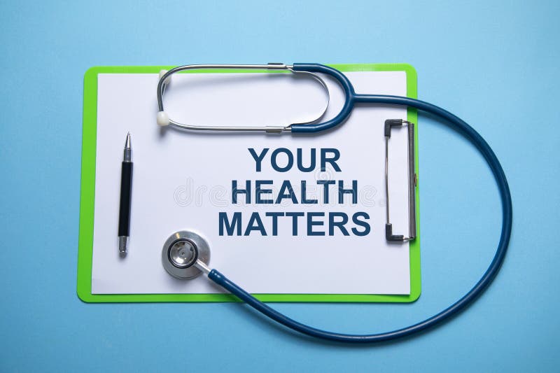 Your Health Matters. Health Concept Stock Illustration - Illustration ...