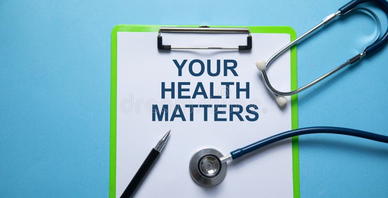 Your Health Matters. Health Concept Stock Illustration - Illustration ...