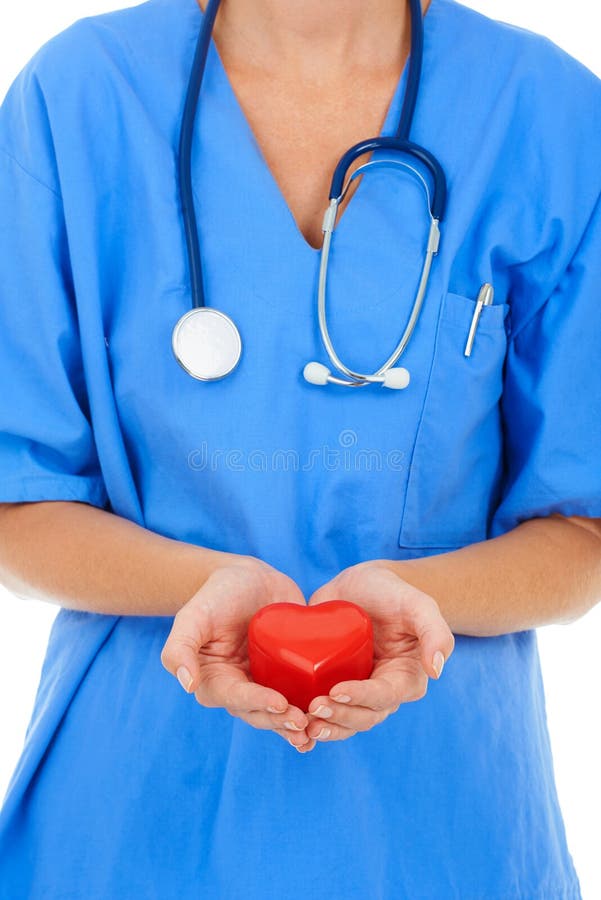 Your Heart is in Good Hands. Closeup of a Surgeon Holding a Heart in ...
