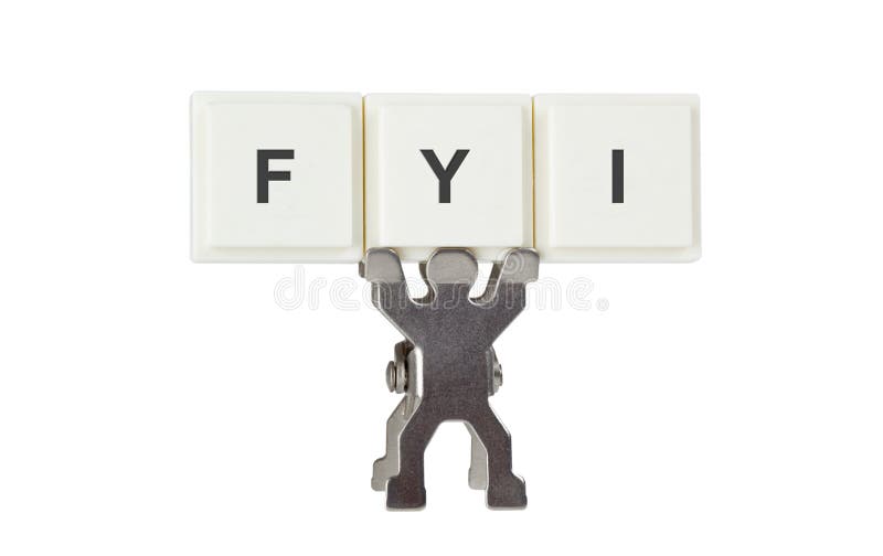 Fyi for Your Information Memo Illustration Design Stock Illustration ...