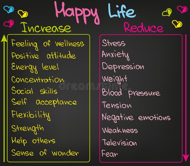 Your Life Increase and Decrease Stock Vector - Illustration of business ...