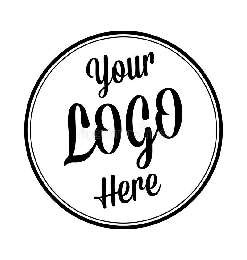 Your Logo Here Placeholder Symbol Stock Vector - Illustration of place ...