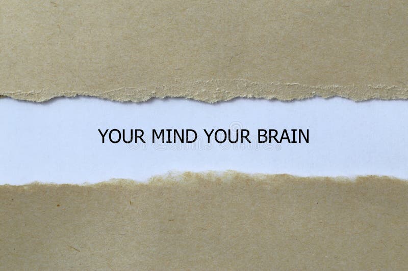 Your Mind Your Brain on White Paper Stock Illustration - Illustration ...