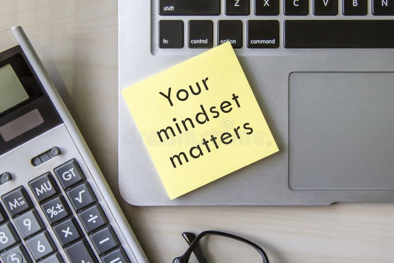 Your mindset matters stock image. Image of motivation - 352925309