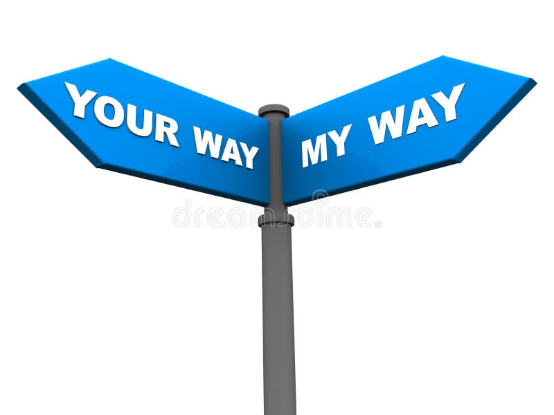 Other way stock illustration. Illustration of difficult - 28968092