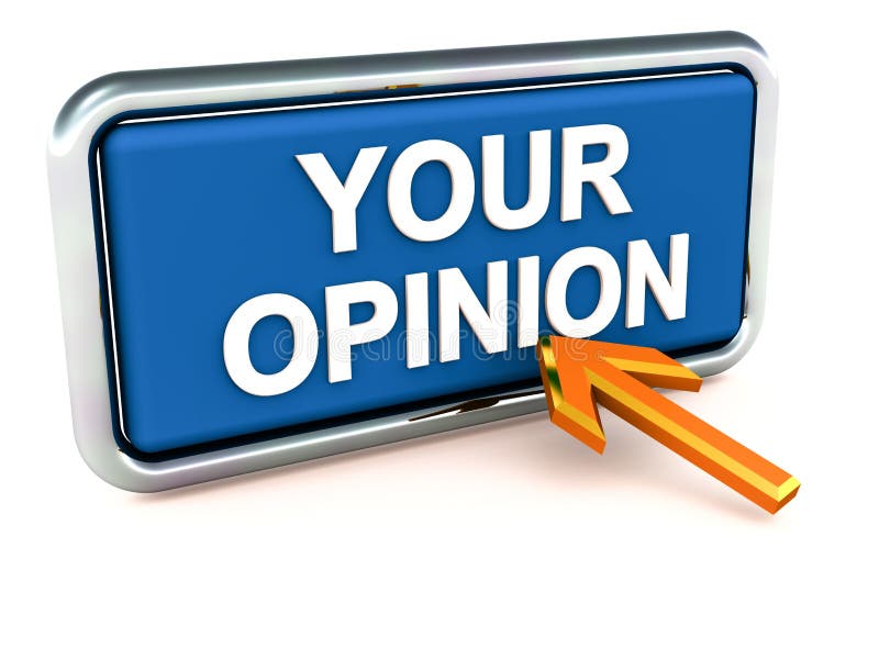 Your opinion survey stock illustration. Illustration of feedback - 26288632