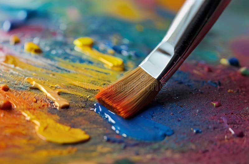 Your Precise Tool for Creative Expression on Canvas. Stock Photo ...