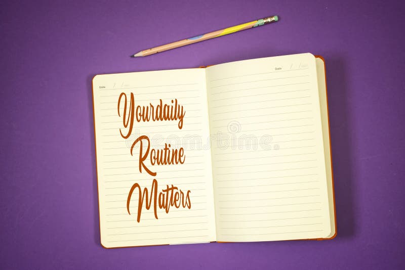 Your daily Routine Matters Concept for Practice of Regularly with ...
