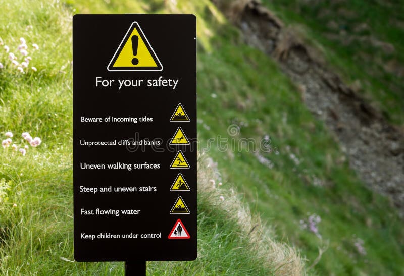For Your Safety Please Don`t Climb the Trees Sign Stock Photo - Image ...