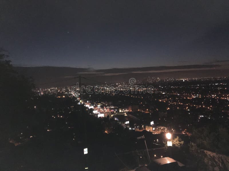 Sunset boulevard night stock image. Image of night, boulevard - 126136205